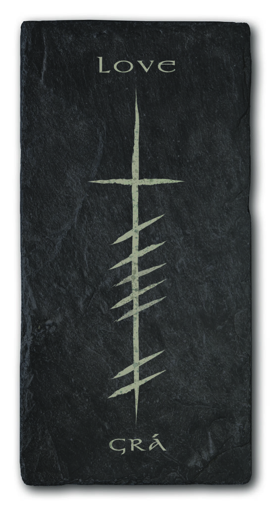 Love Ogham Slate - Signs Of Ireland