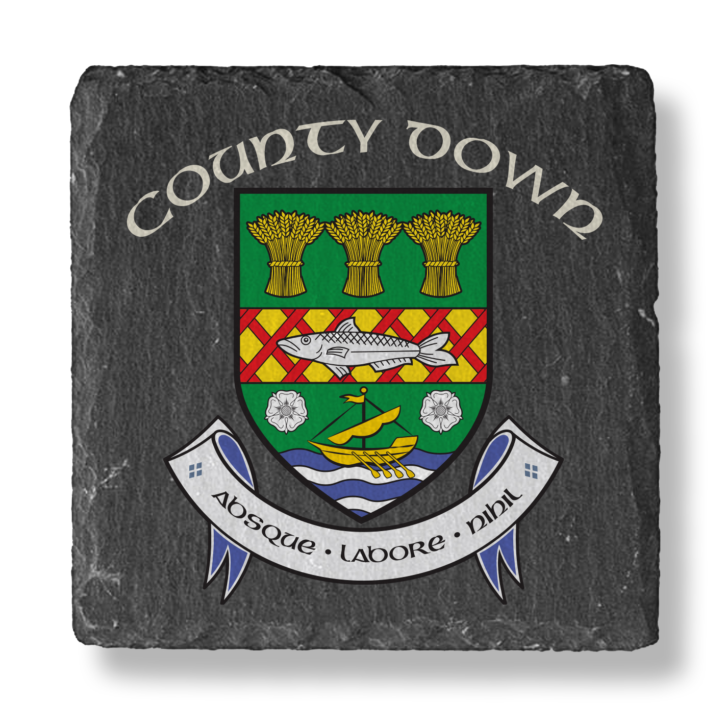 County Down 4" x 4" Coaster - Signs Of Ireland