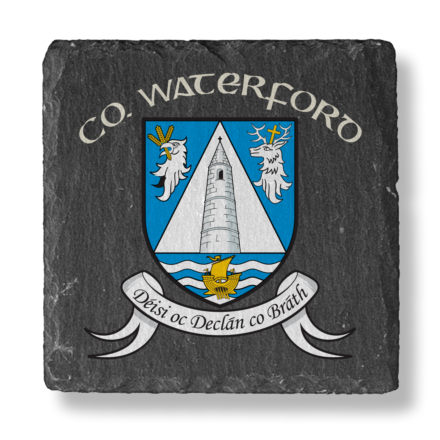 County Waterford 4" x 4" Coaster - Signs Of Ireland